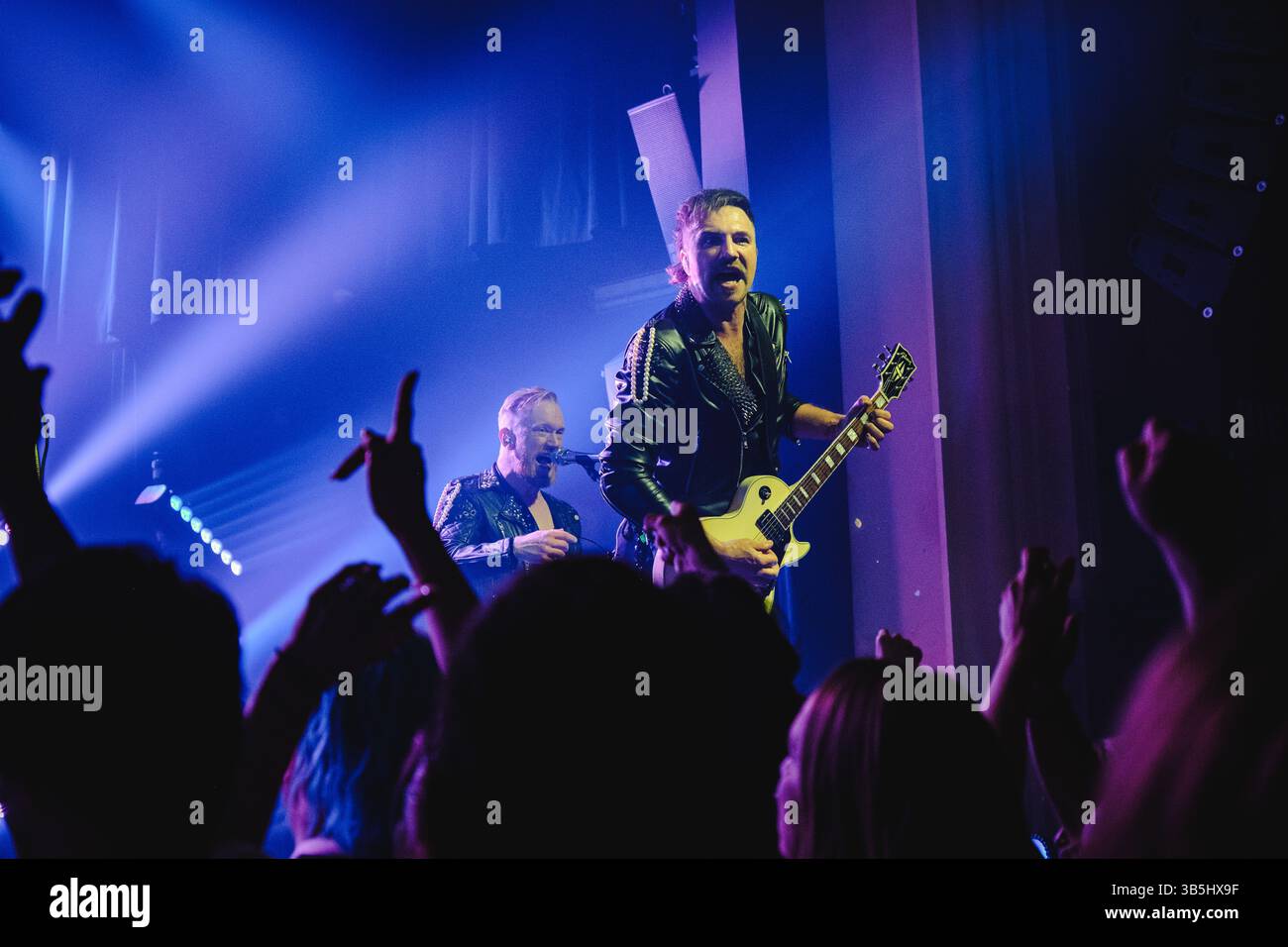 Bern, Switzerland. 01st May, 2025. The Swedish rock band Royal Republic ...