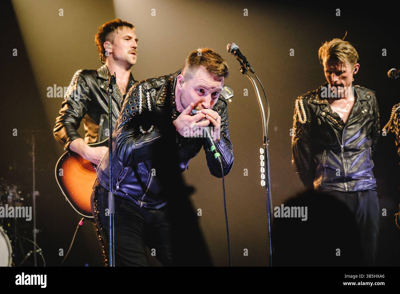 Bern, Switzerland. 01st May, 2025. The Swedish rock band Royal Republic ...