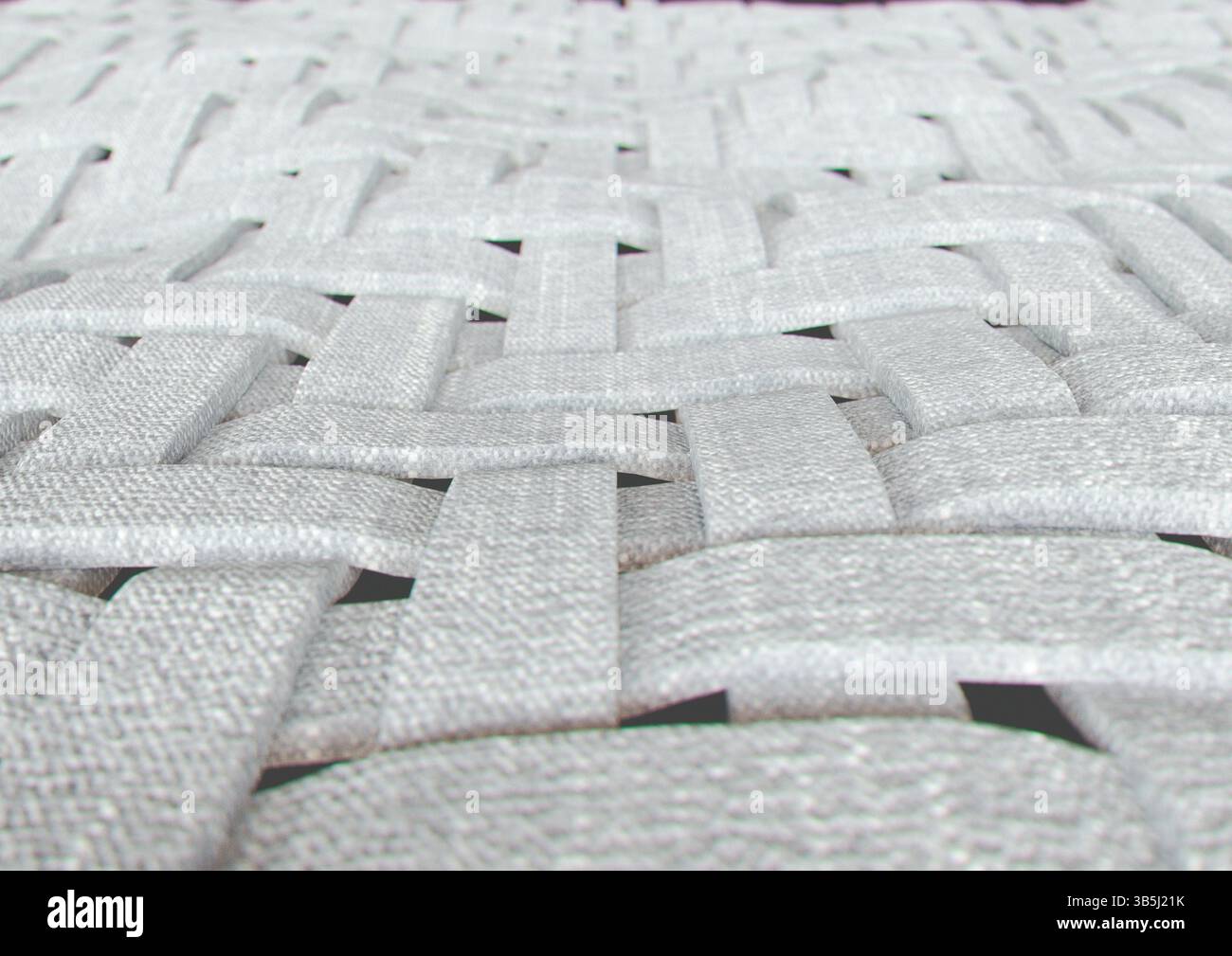 A microscopic view of a simple woven textile - 3D render Stock Photo ...