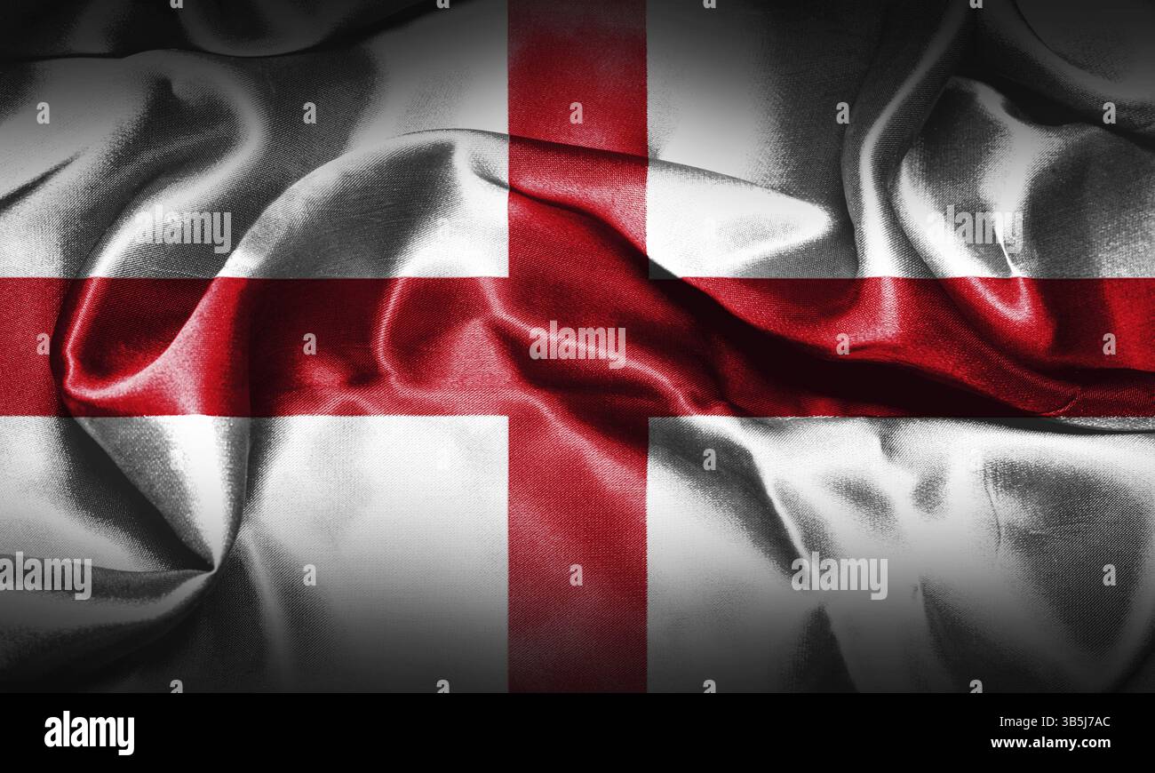 England flags 3d waving hi-res stock photography and images - Alamy