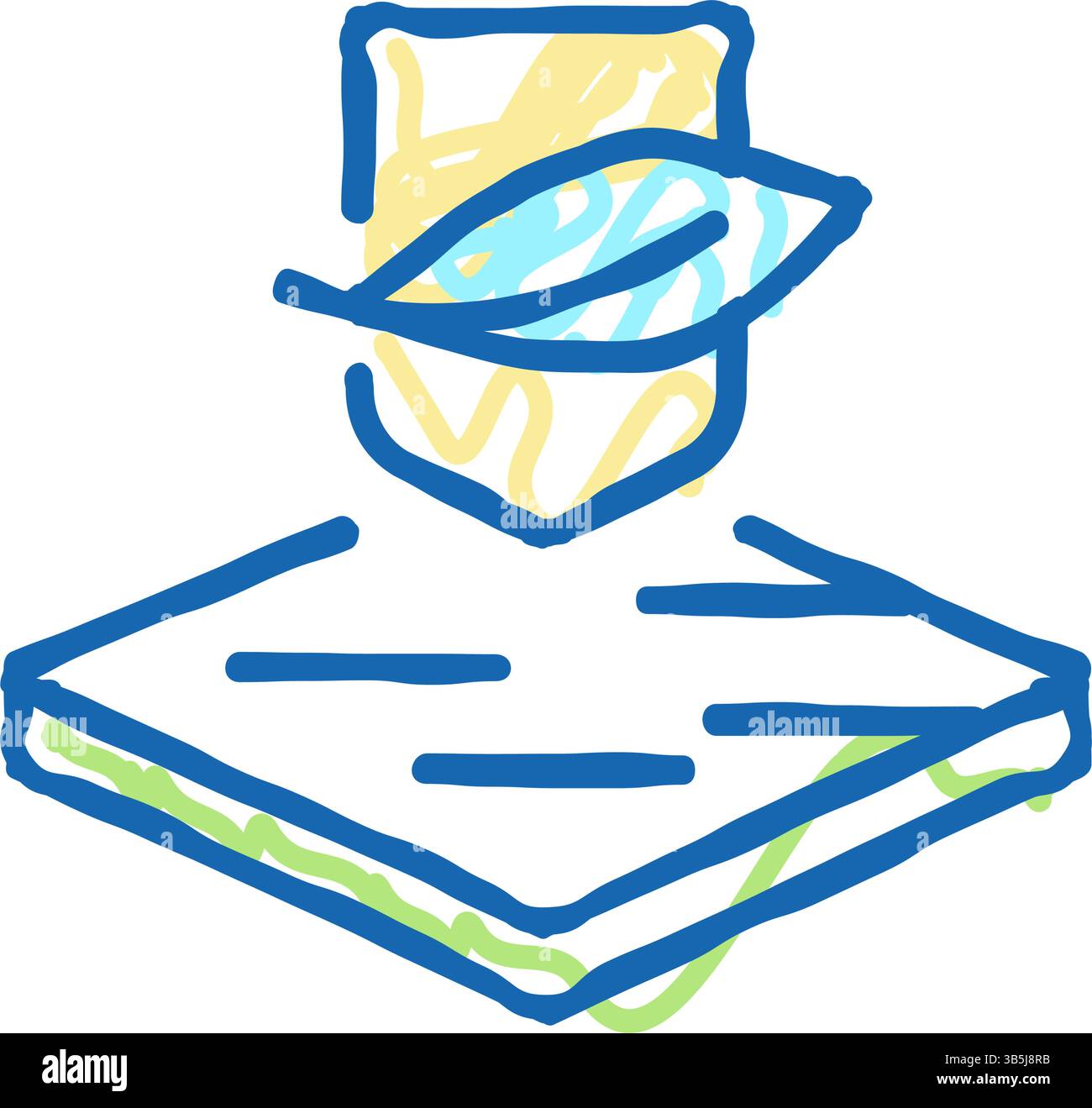 soft fabrics properties icon doodle illustration Stock Vector Image ...