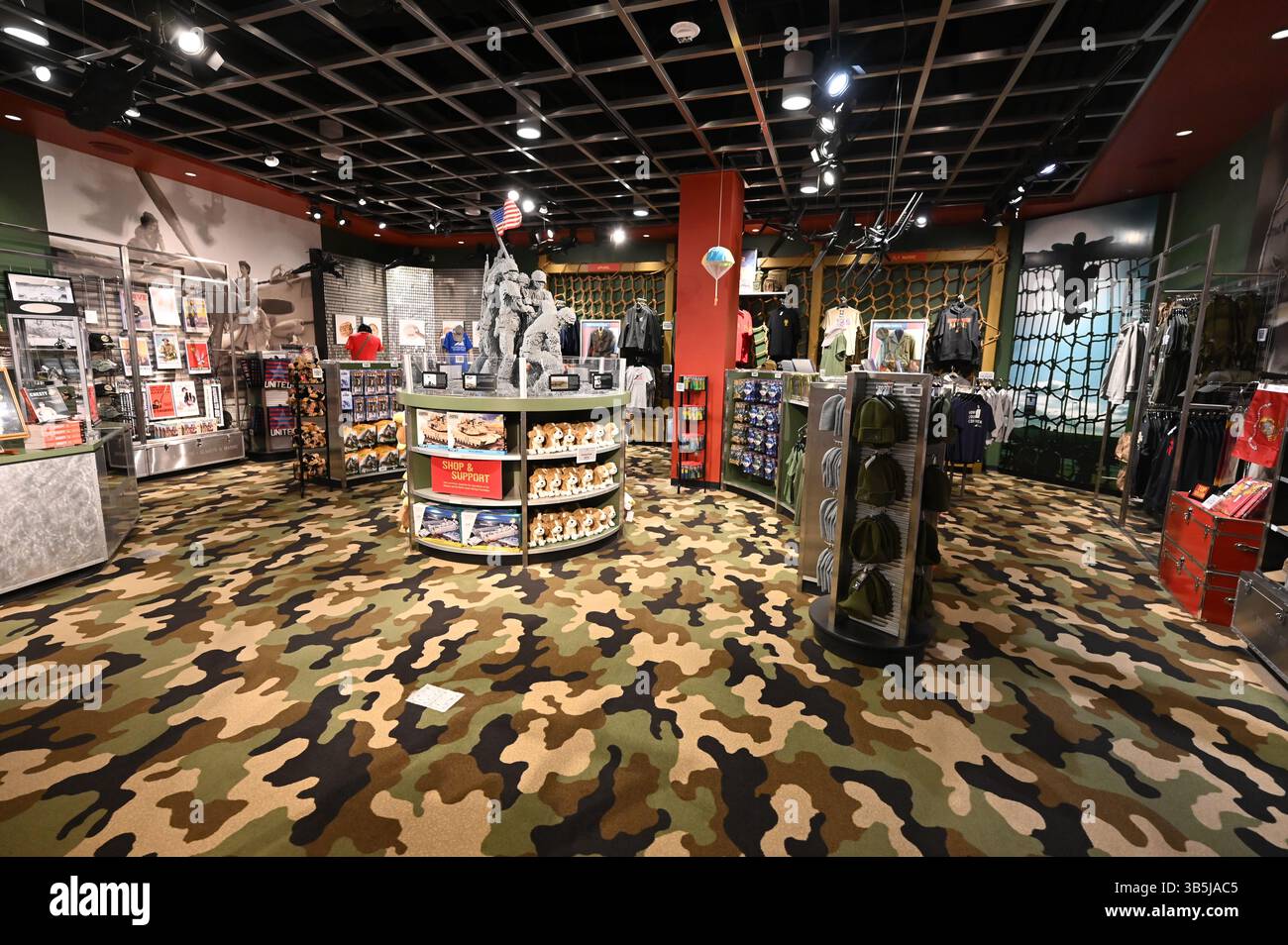Gift shop at the US Marine Corps Museum at Triangle, Virginia Stock ...