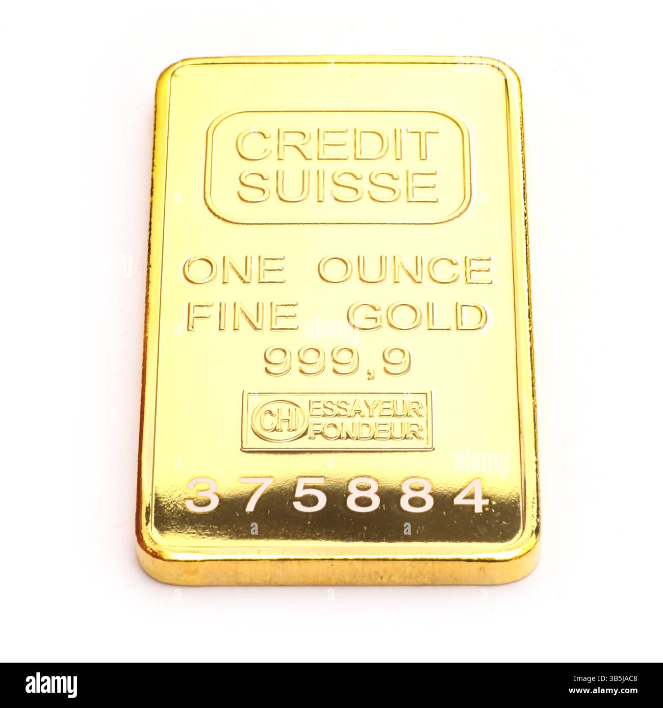 Credit Suisse One Troy Ounce Gold Bar Isolated On A White Studio Credit Suisse One Troy Ounce Gold Bar Isolated On A White Studio