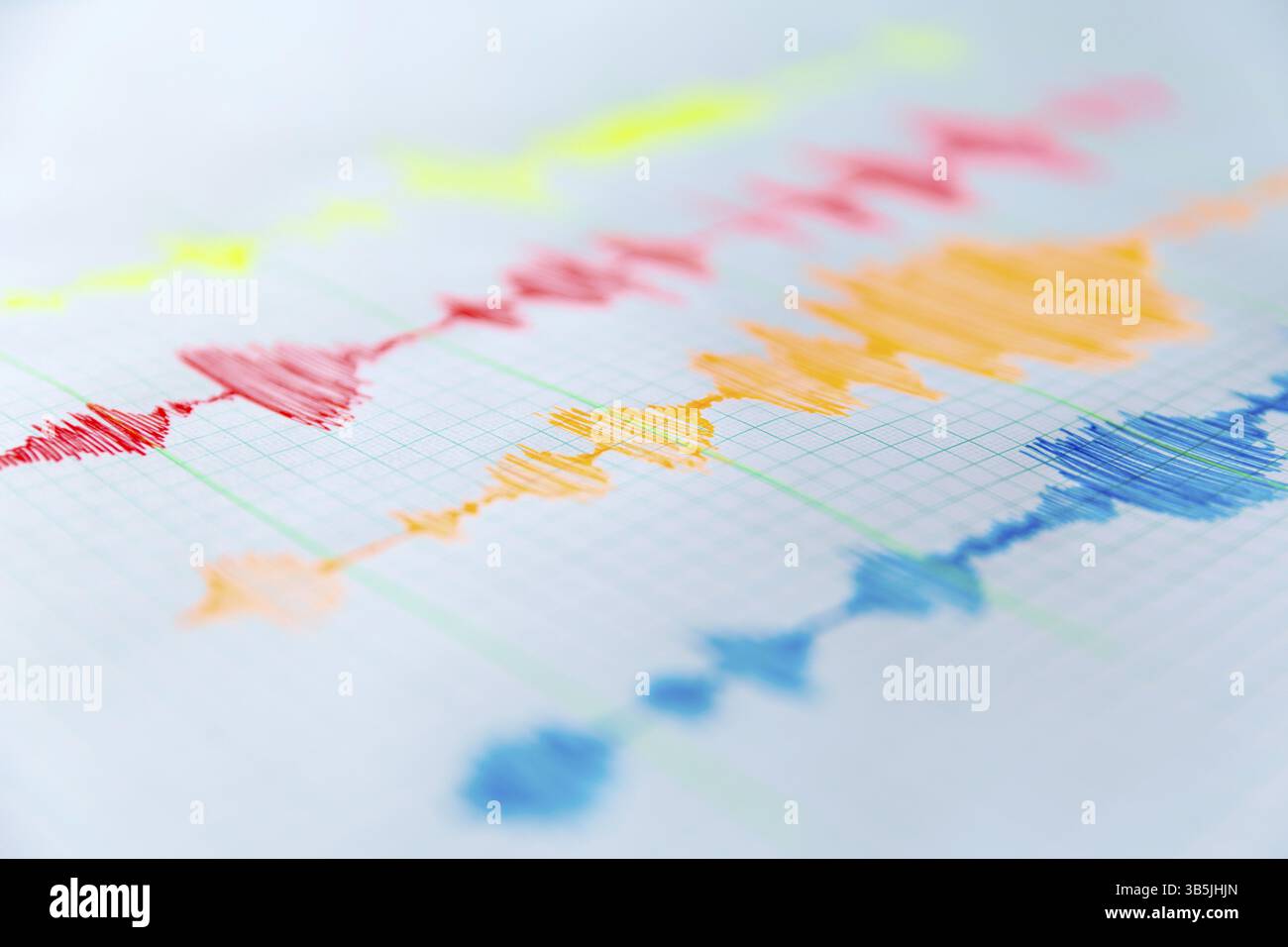 Seismological device for measuring earthquakes. Seismological activity ...