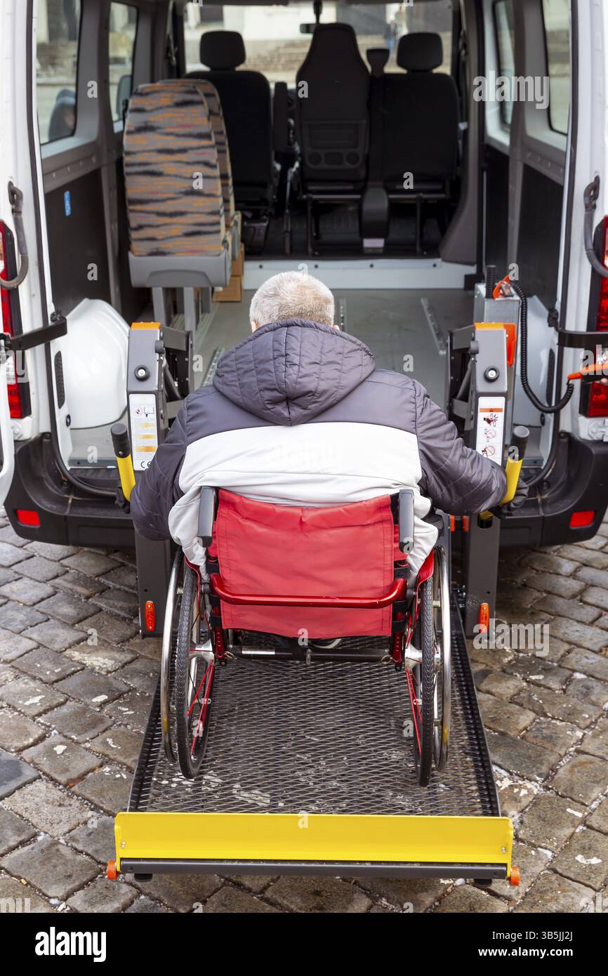 Minibus for handicapped, physically challenged and disabled people in ...