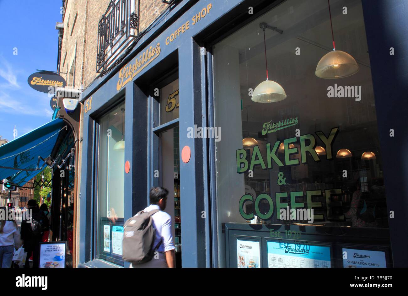 The original Fitzbillies cake shop, bakers and tearooms, Trumpington ...