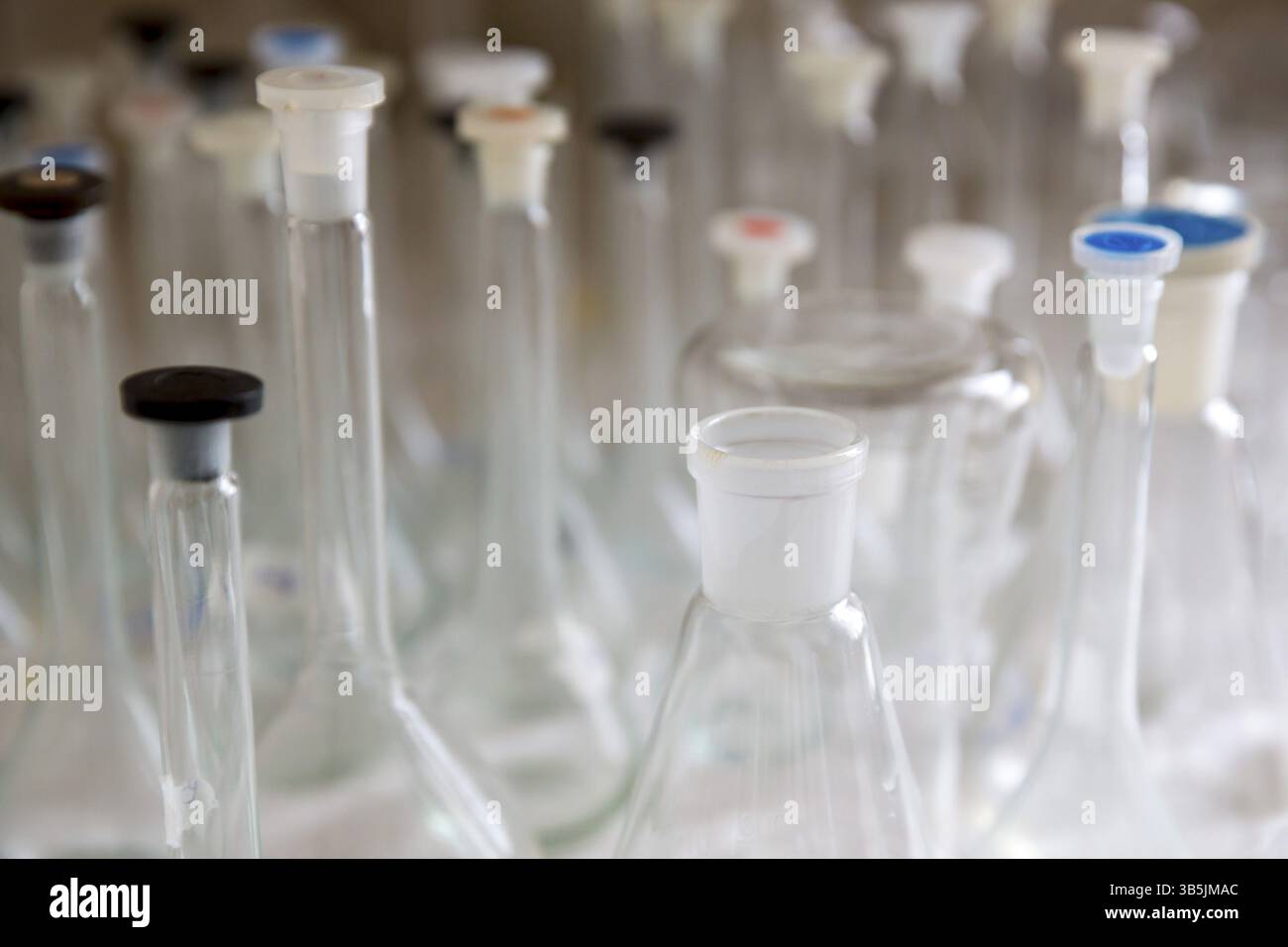 Lab glass tubes in a chenmistry laboratory. Equipment Stock Photo - Alamy