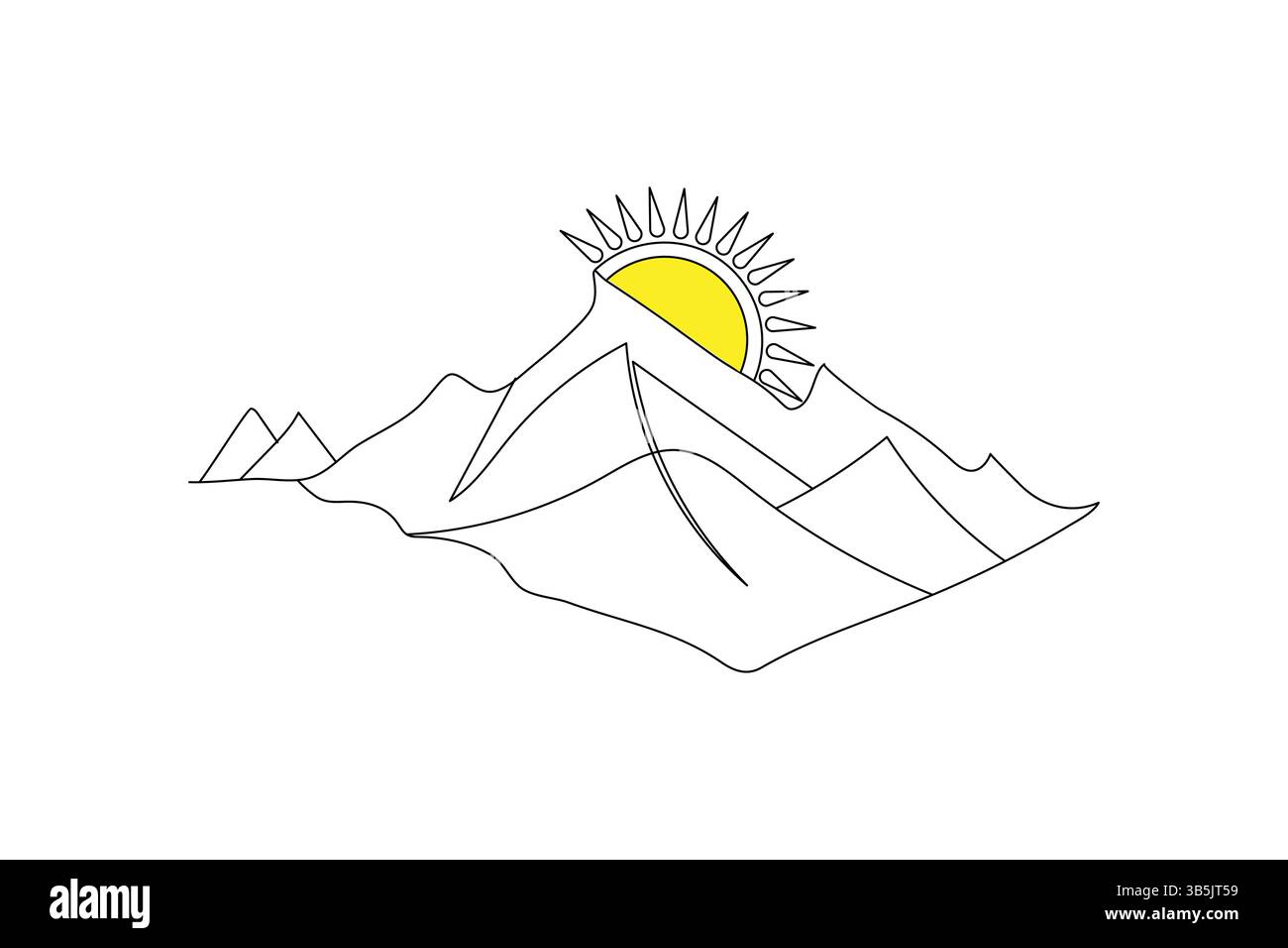 Vector landscape in line Stock Vector Images - Alamy