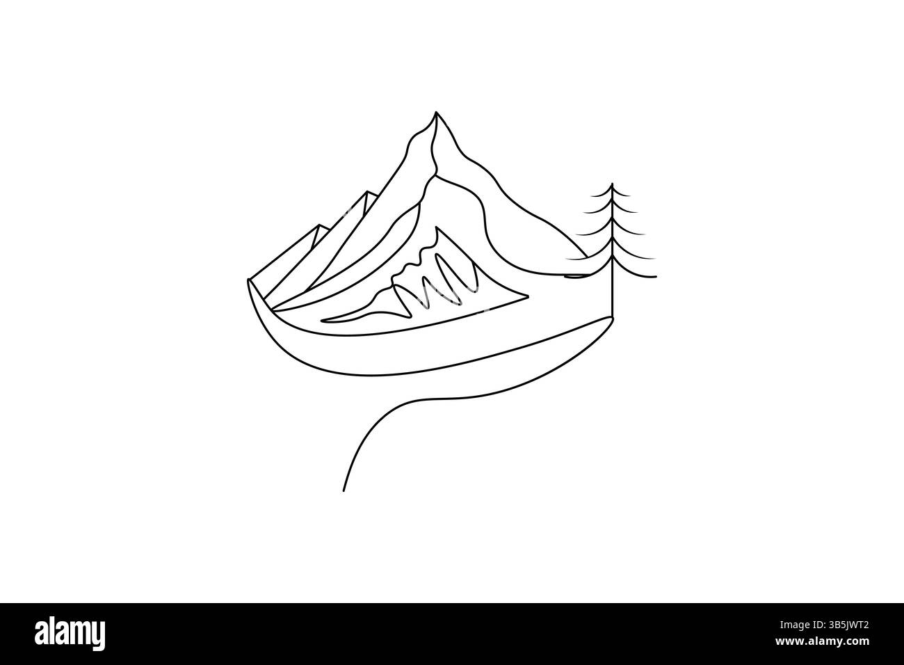 Vector landscape in line Stock Vector Images - Alamy