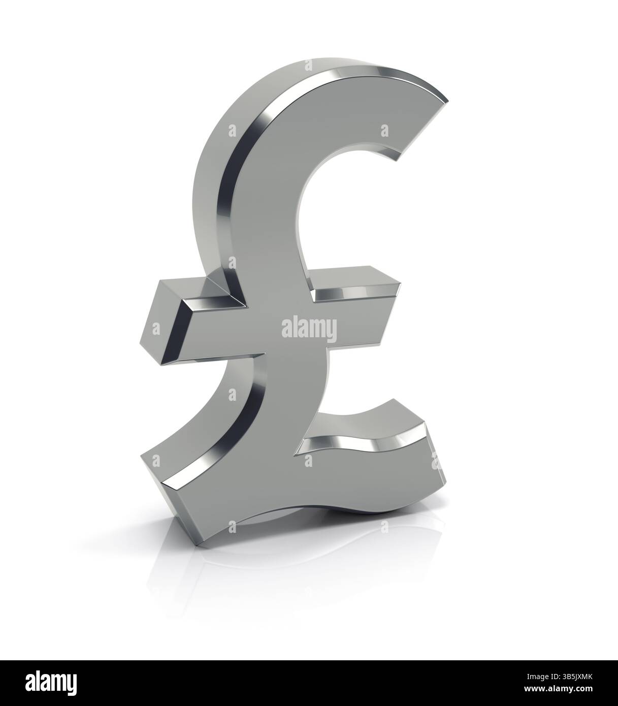 Silver pound sign Stock Photo - Alamy