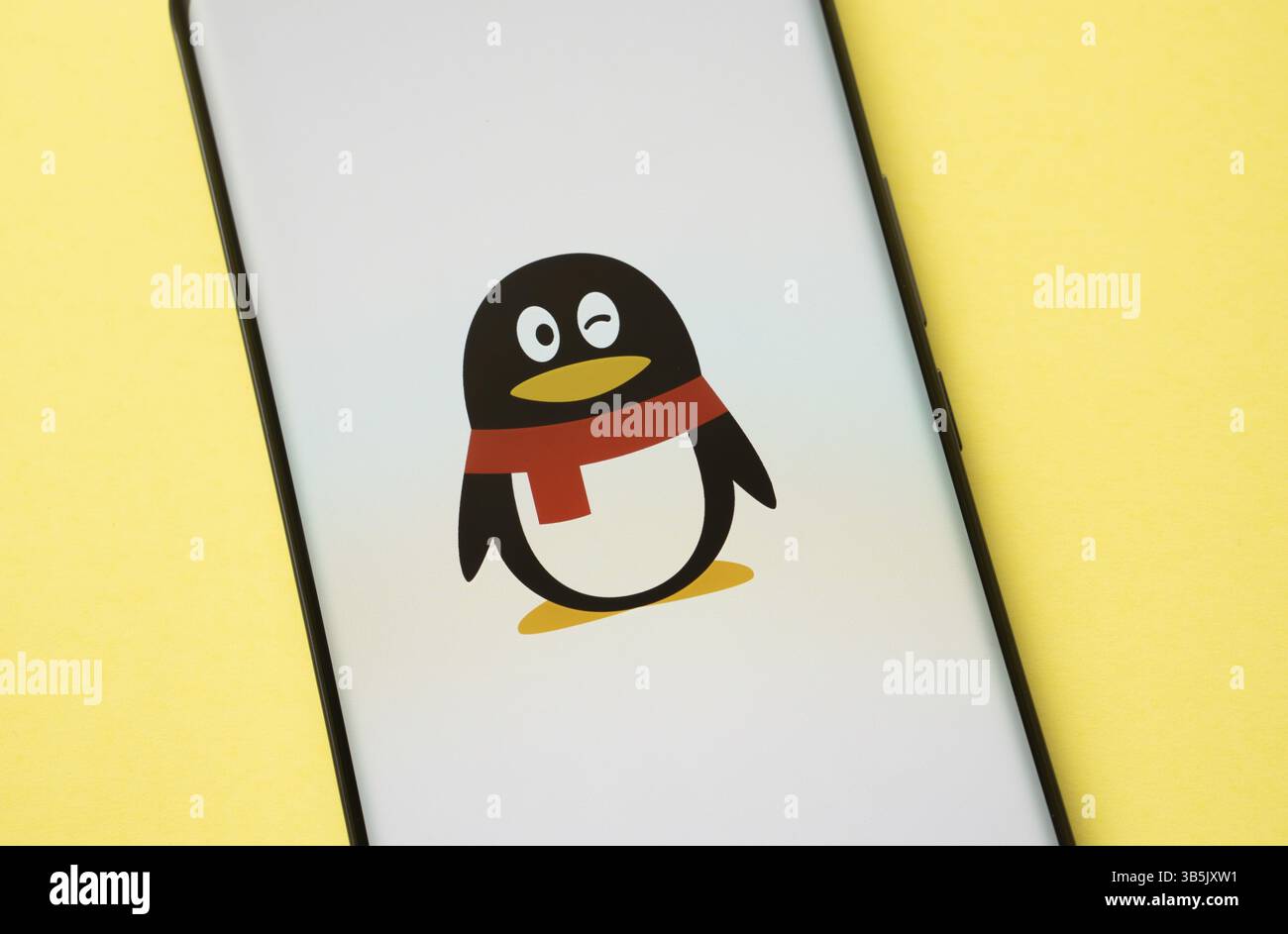 Dhaka, Bangladesh - 18 March 2025: The logo of the QQ is displayed on a ...