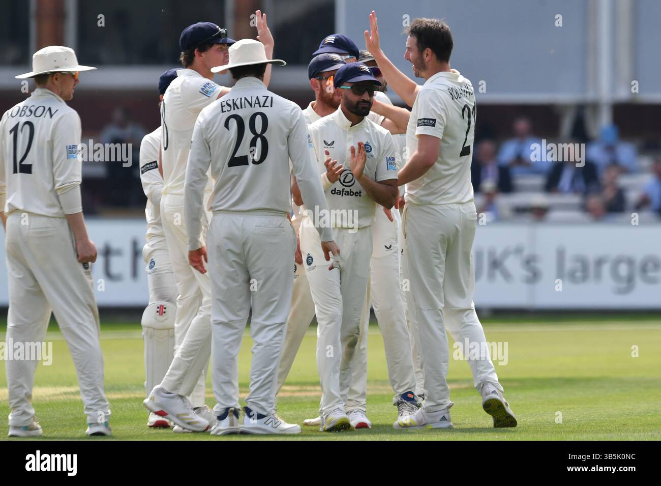 London, England. 2nd May 2025. Toby Roland-Jones celebrates after ...