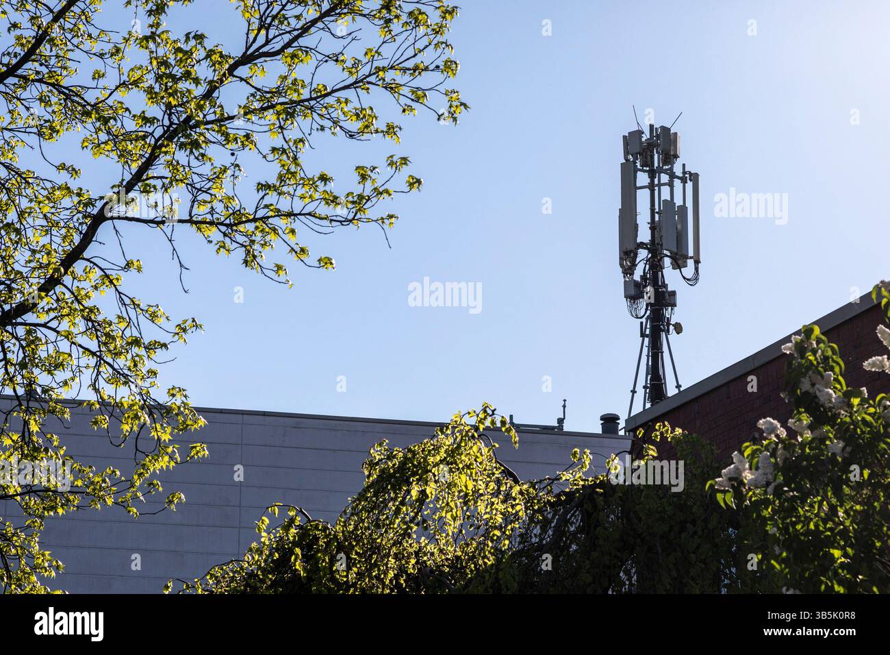 Mobile phone antenna, transmission tower Stock Photo - Alamy