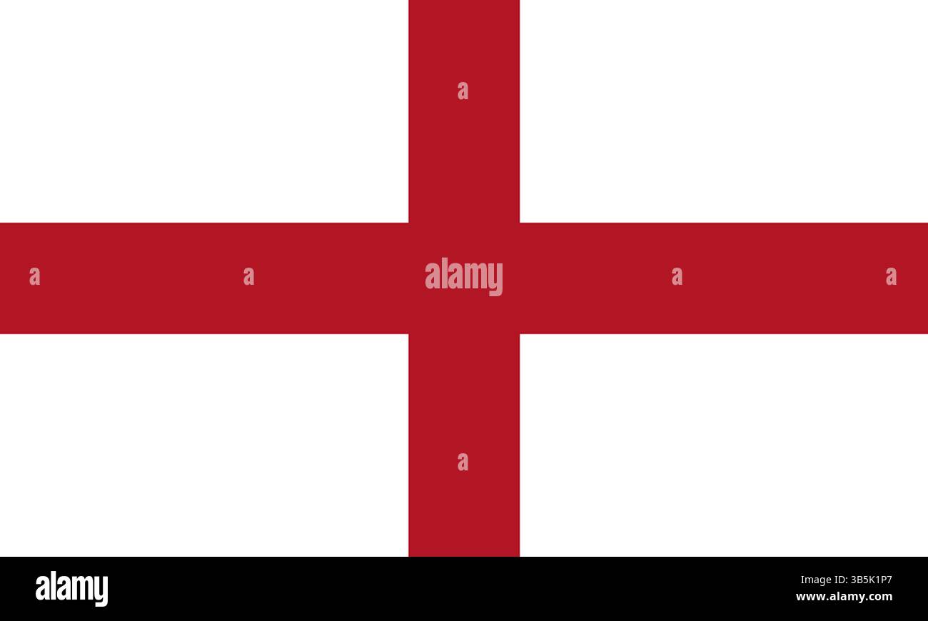 Flag of England. St George's Cross 3D illustration Stock Photo - Alamy