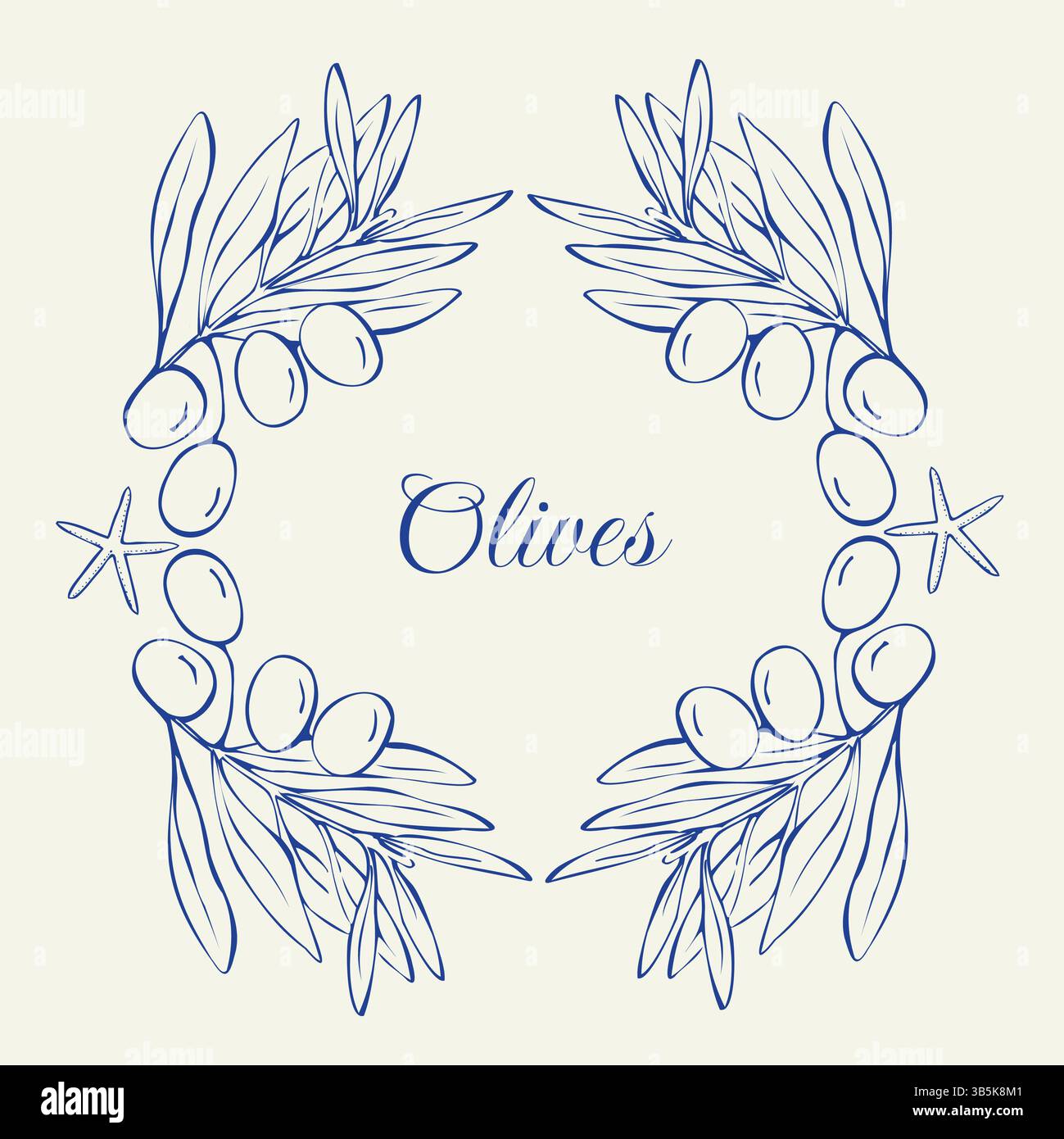 Mediterranean landscape painting Stock Vector Images - Alamy