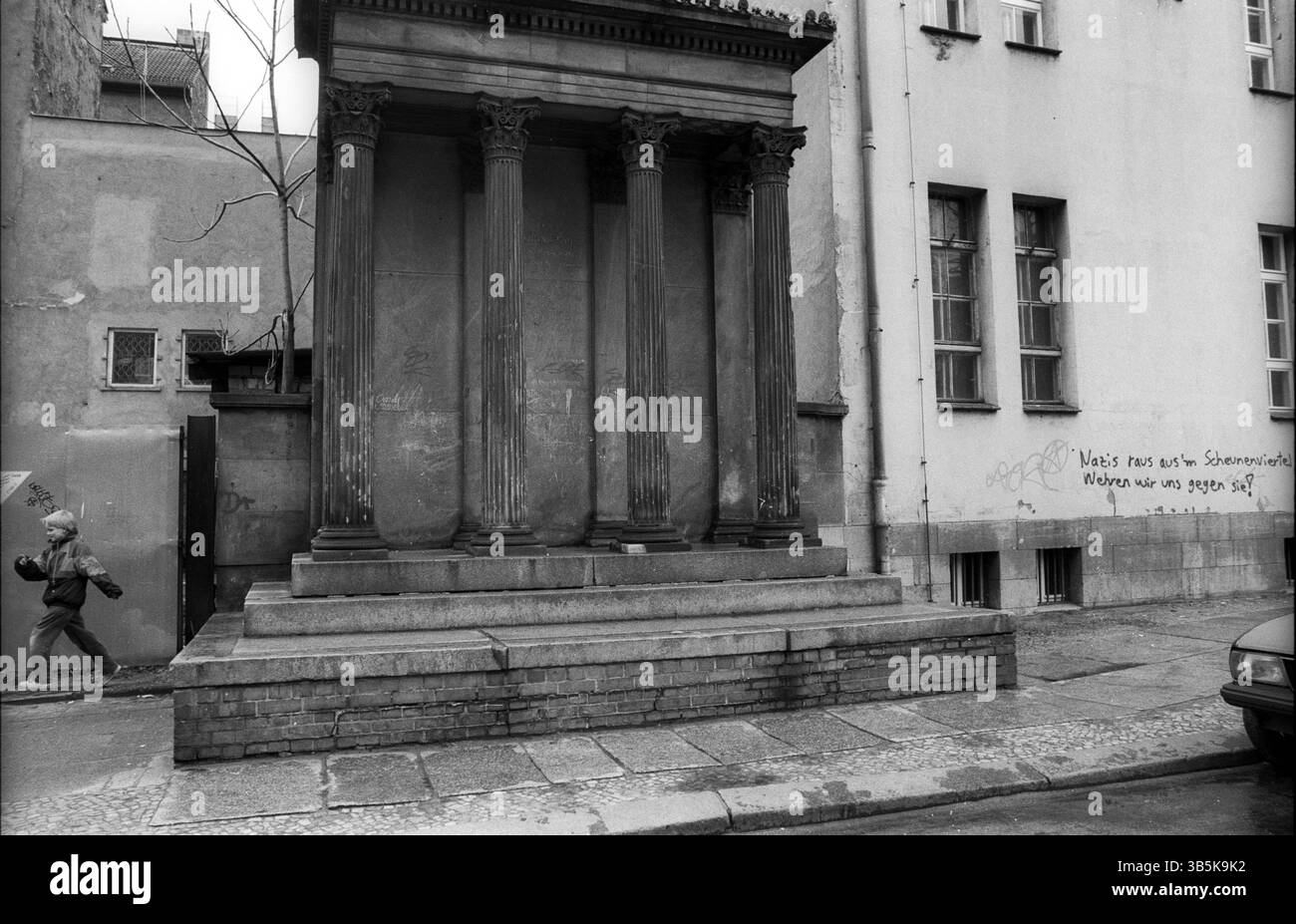 Germany, Berlin, 27 March 1992, Koppen monument on Koppenplatz ...