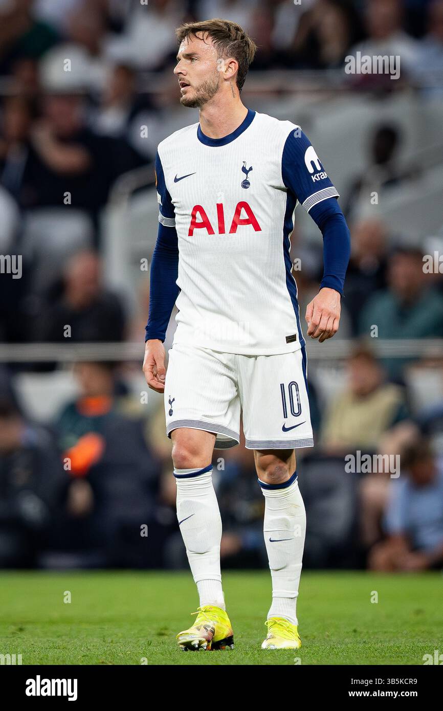 James Maddison (10) of Tottenham Hotspur during the Tottenham Hotspur ...