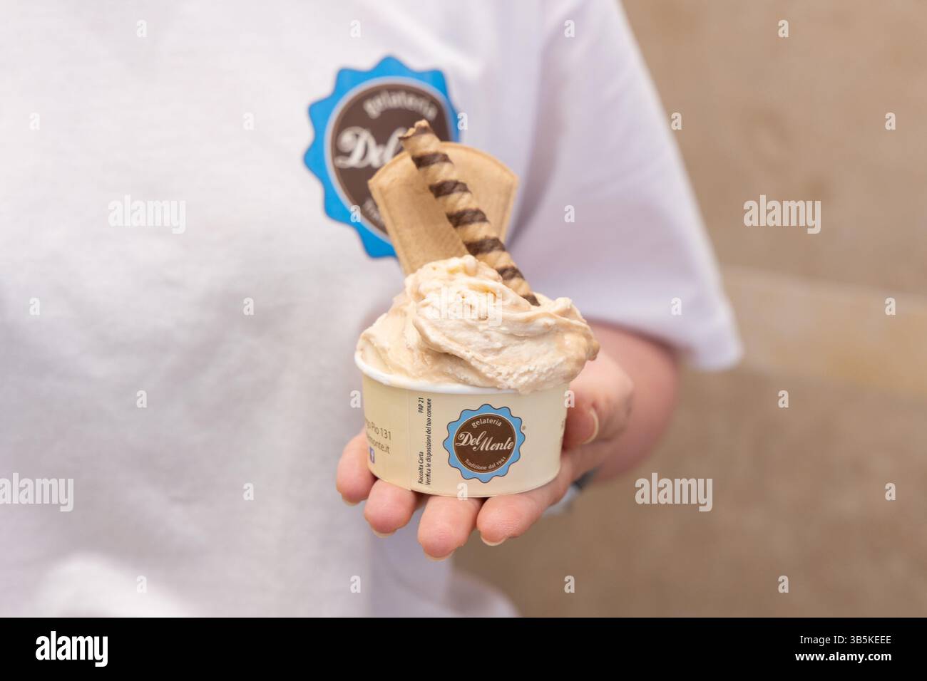 Rome, Italy. 02nd May, 2025. Special ice cream made with five cereals ...