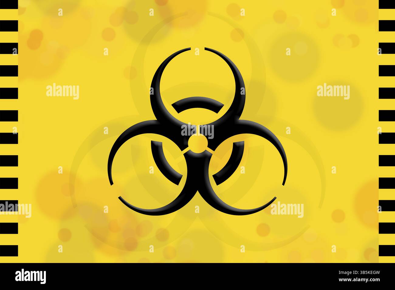 A worldwide known graphic pictogram indicating the biological ...