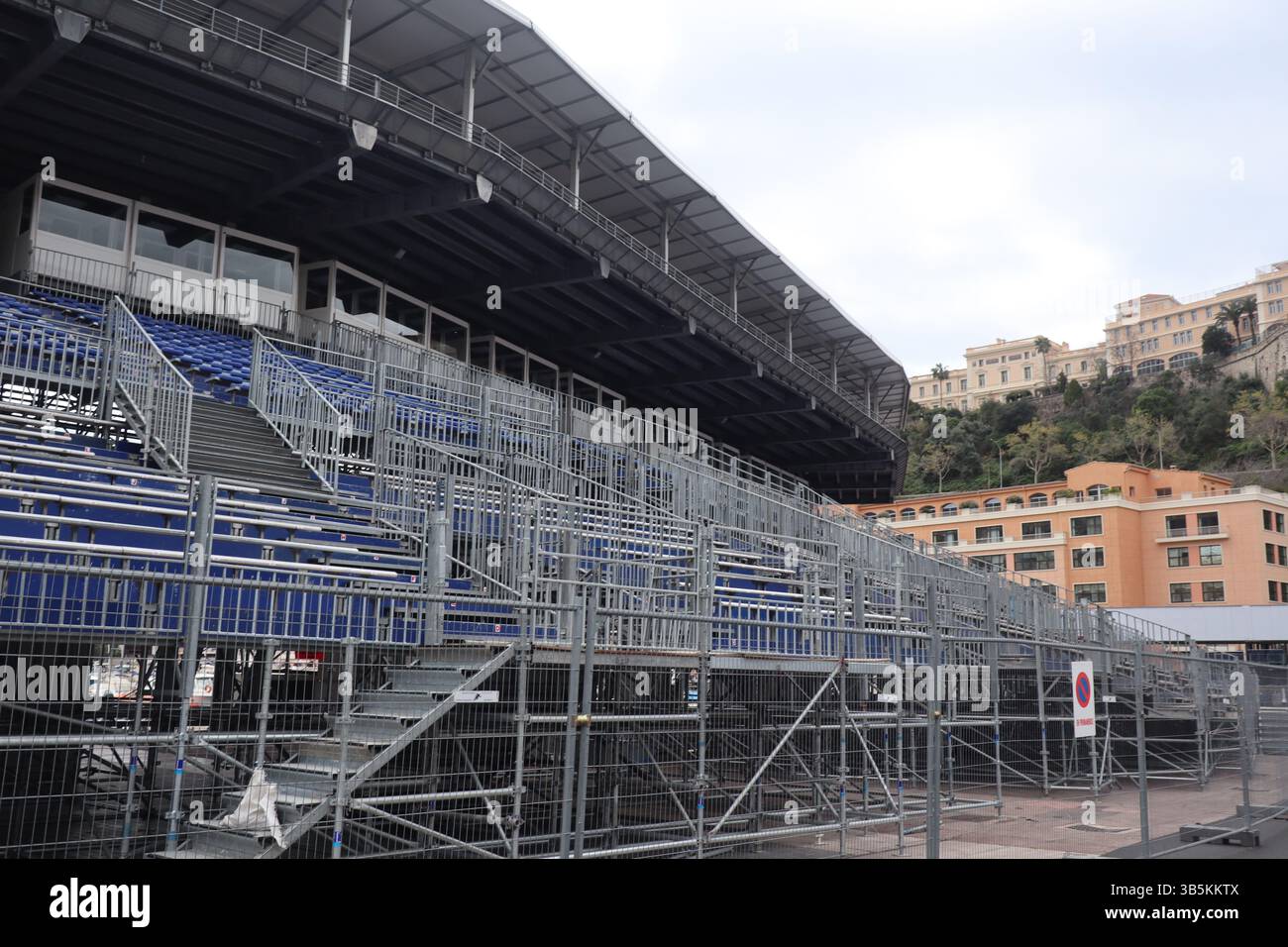 Empty tribune from Monaco, formula 1 grand prix competition Stock Photo ...