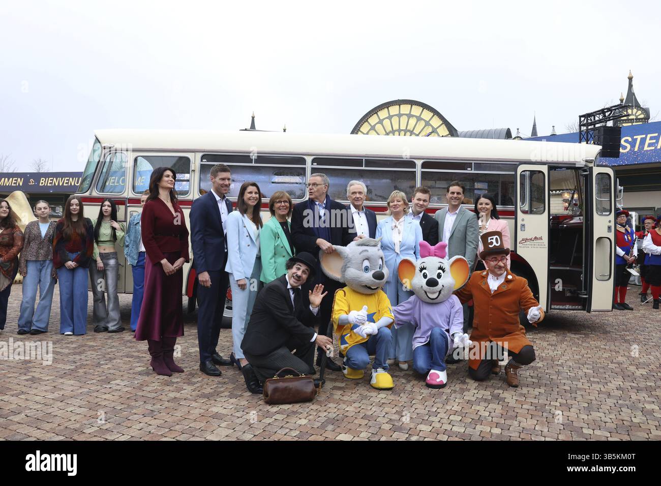 The Mack family in front of a 50-year-old bus from the early days of ...