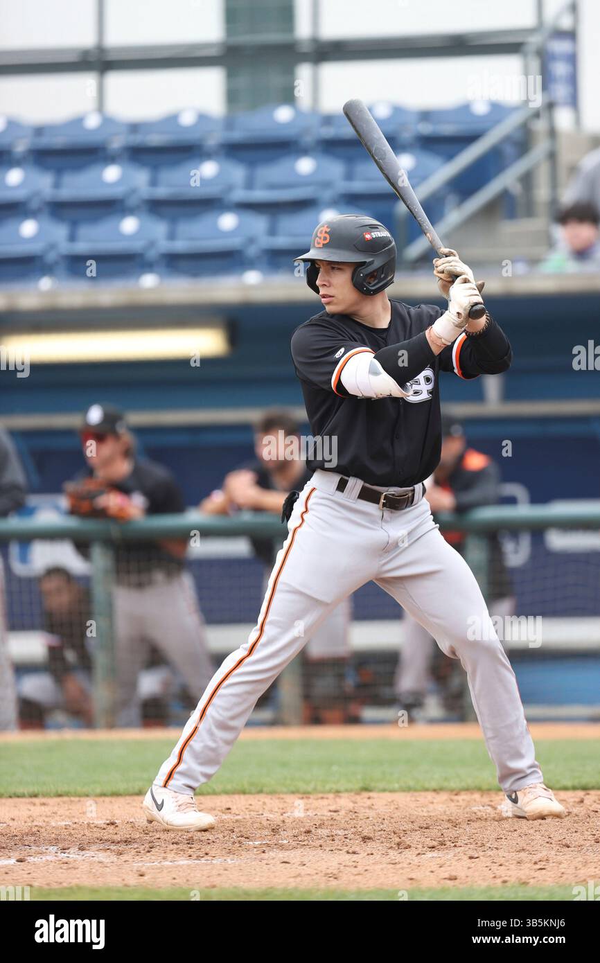 Carlos Gutierrez (23) of the San Jose Giants bats against the Rancho ...