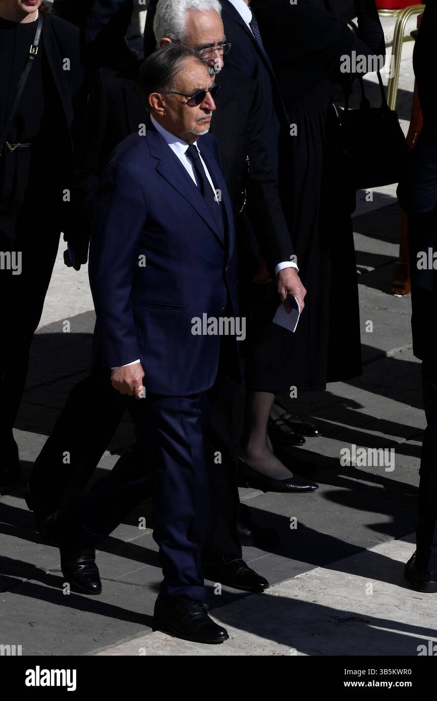 Italian Senate President Ignazio La Russa arrive for the Esequial Mass ...