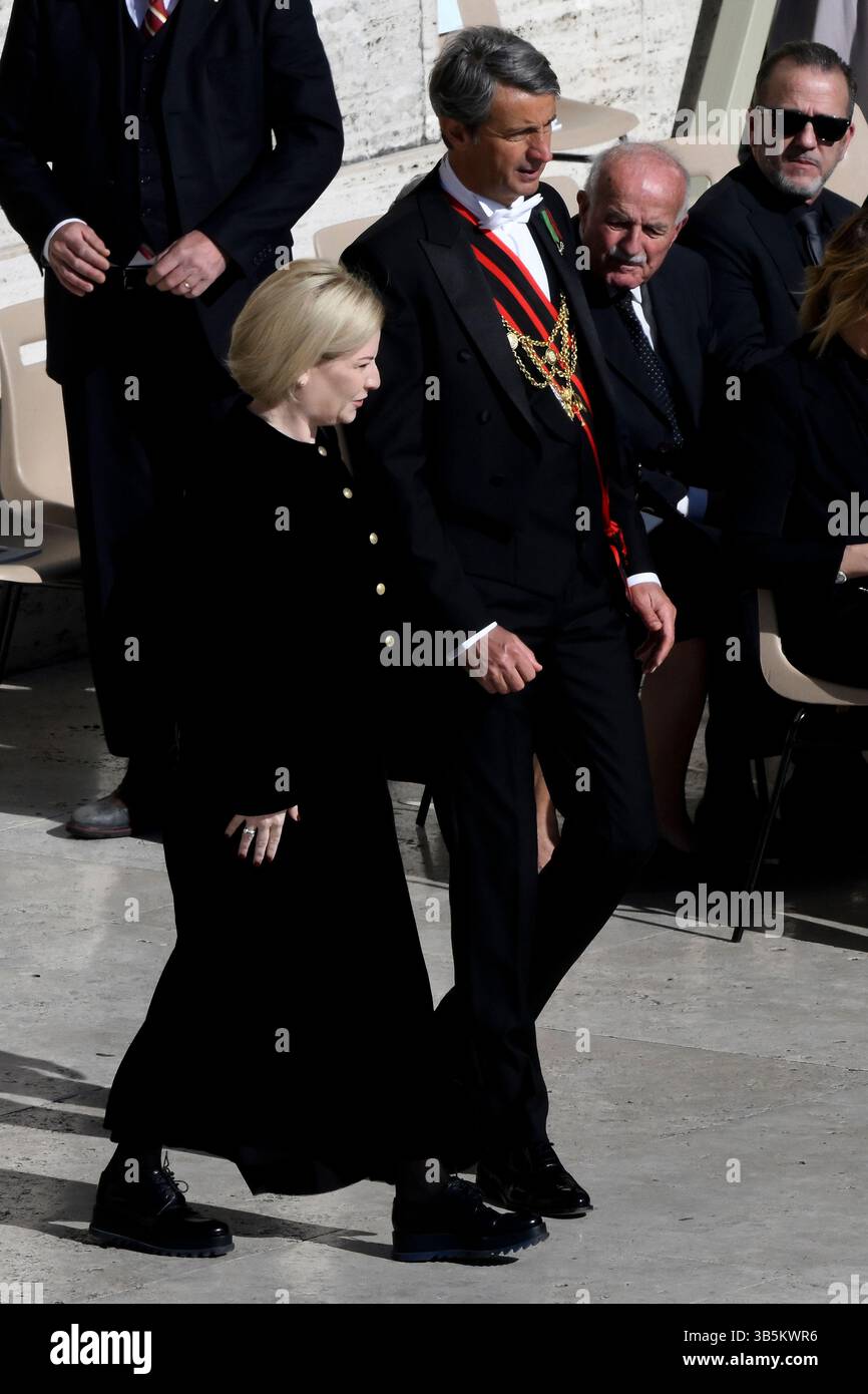 Russian minister of Culture Olga Ljubimova arrives for the Esequial ...