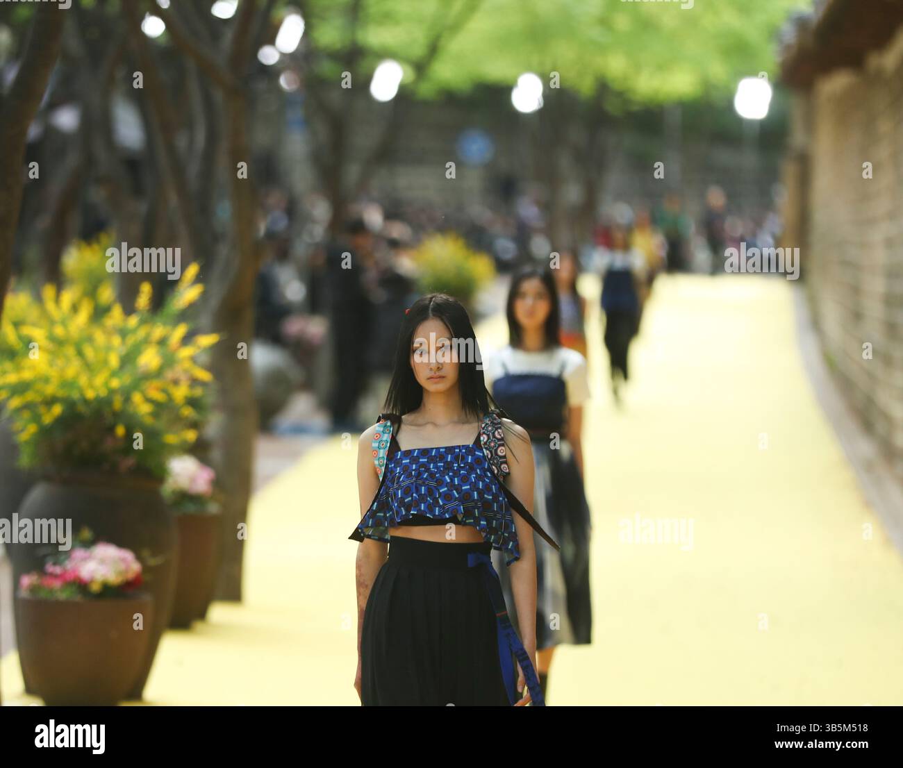 Seoul, South Korea. 2nd May, 2025. Models present creations in a ...