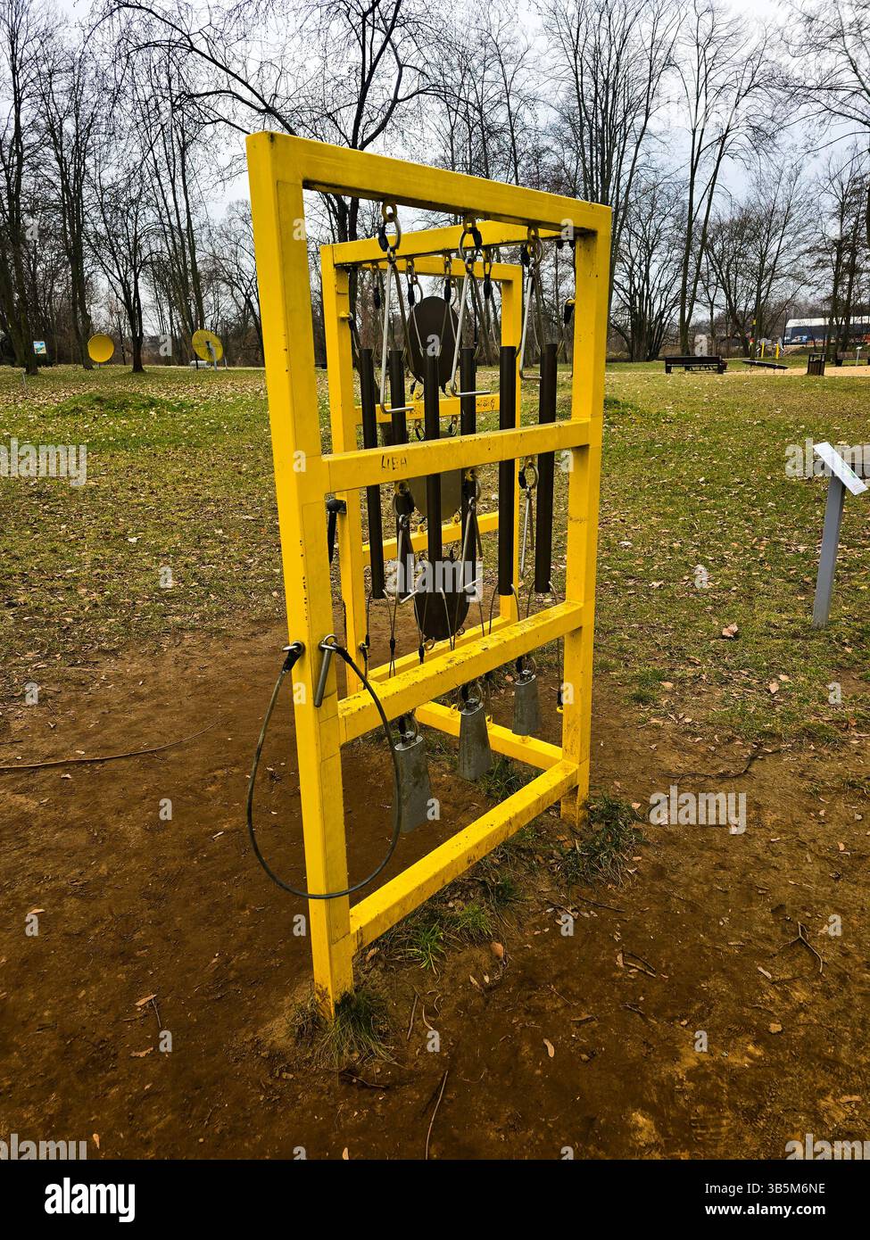 Interactive Science Park Exhibit with Newton's Cradle, Plasma Balls and ...