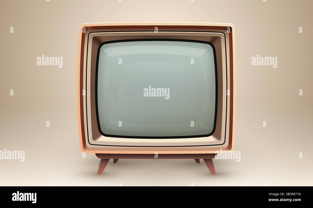 Retro TV. Realistic style. Vector illustration Stock Vector Image & Art ...