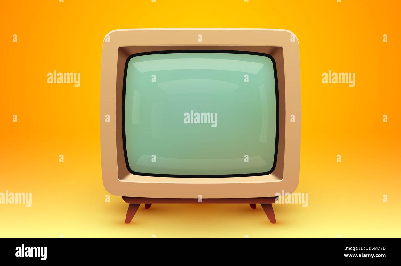 Retro TV. Realistic style. Vector illustration Stock Vector Image & Art ...