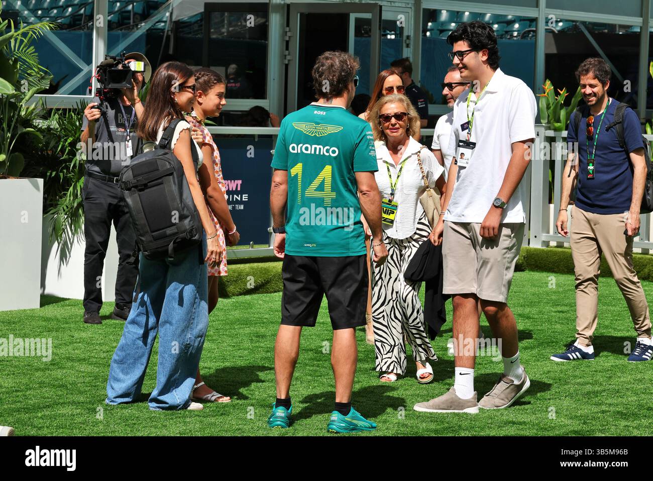 Miami, USA. 02nd May, 2025. (L to R): (L to R): Fernando Alonso (ESP ...