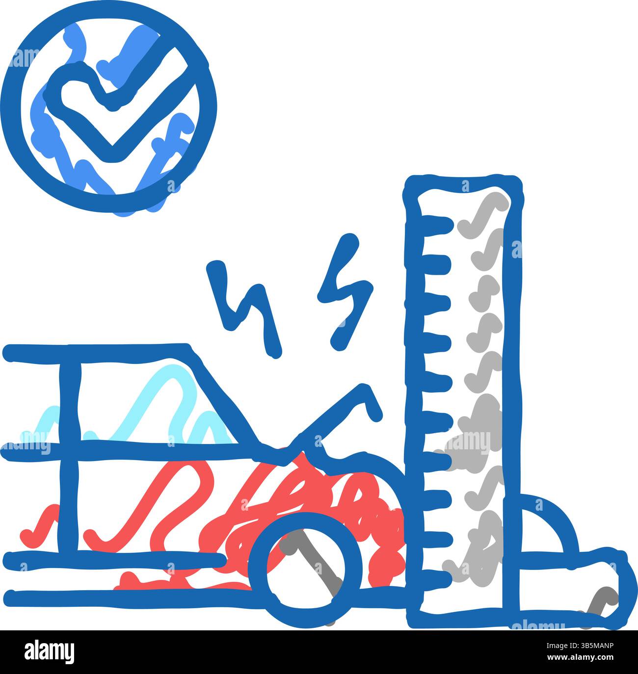 Crash test airbag Stock Vector Images - Alamy