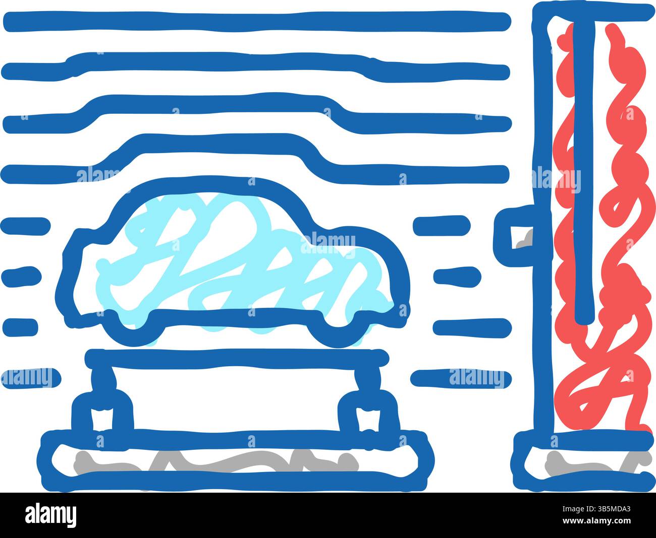wind tunnel car icon doodle illustration Stock Vector Image & Art - Alamy