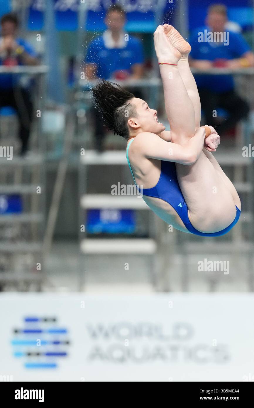 Beijing, China. 2nd May, 2025. China's Chen Yiwen competes during the ...