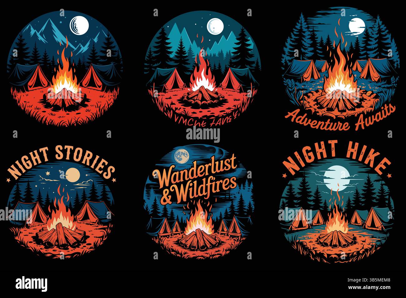 Wildflowers collection Stock Vector Images - Alamy