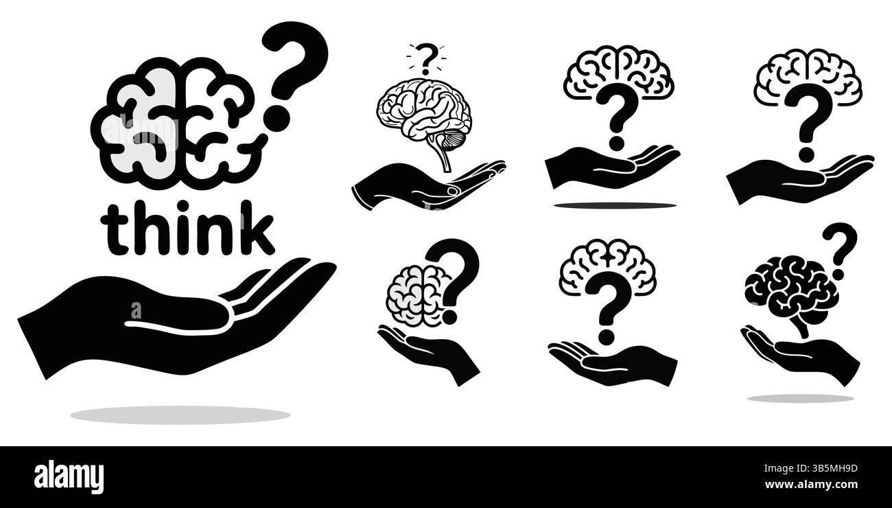 Questioning symbolism Stock Vector Images - Alamy