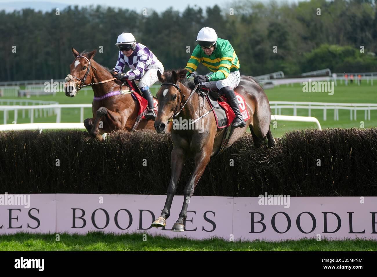 Its On The Line ridden by Derek O'Connor (right) on their way to ...