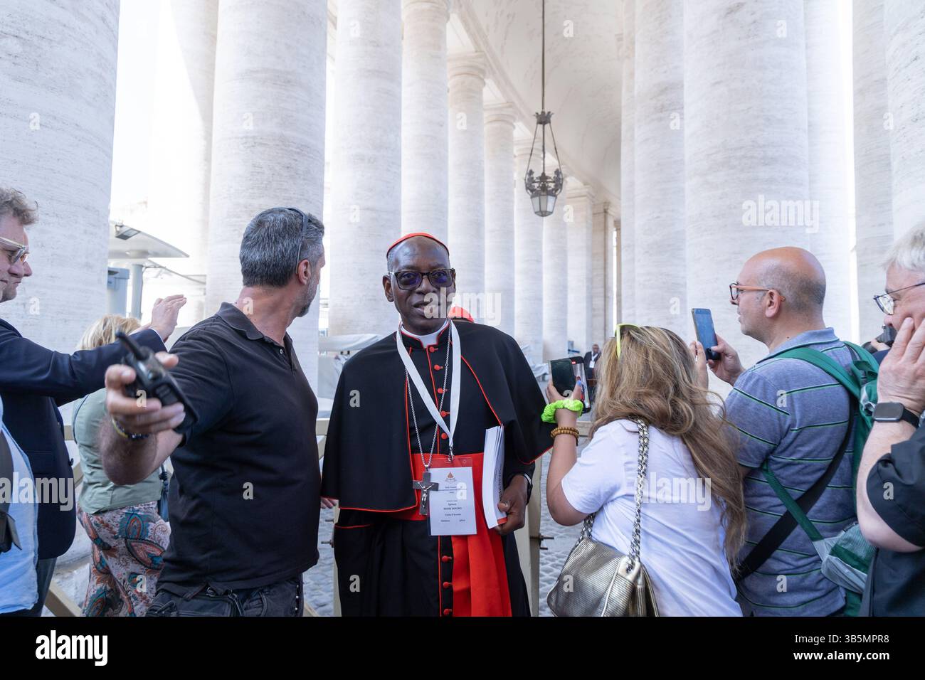Rome, Italy. 02nd May, 2025. Cardinal Ignace Bessi Dogbo exits St ...