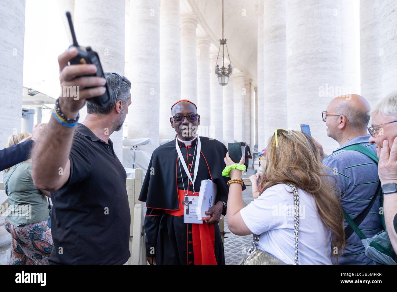 Rome, Italy. 02nd May, 2025. Cardinal Ignace Bessi Dogbo exits St ...