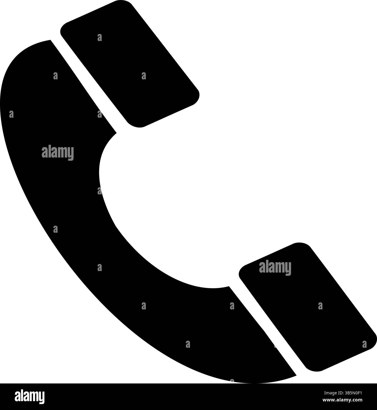 Black Phone Silhouette Vector | Communication Icon Design Stock Vector ...