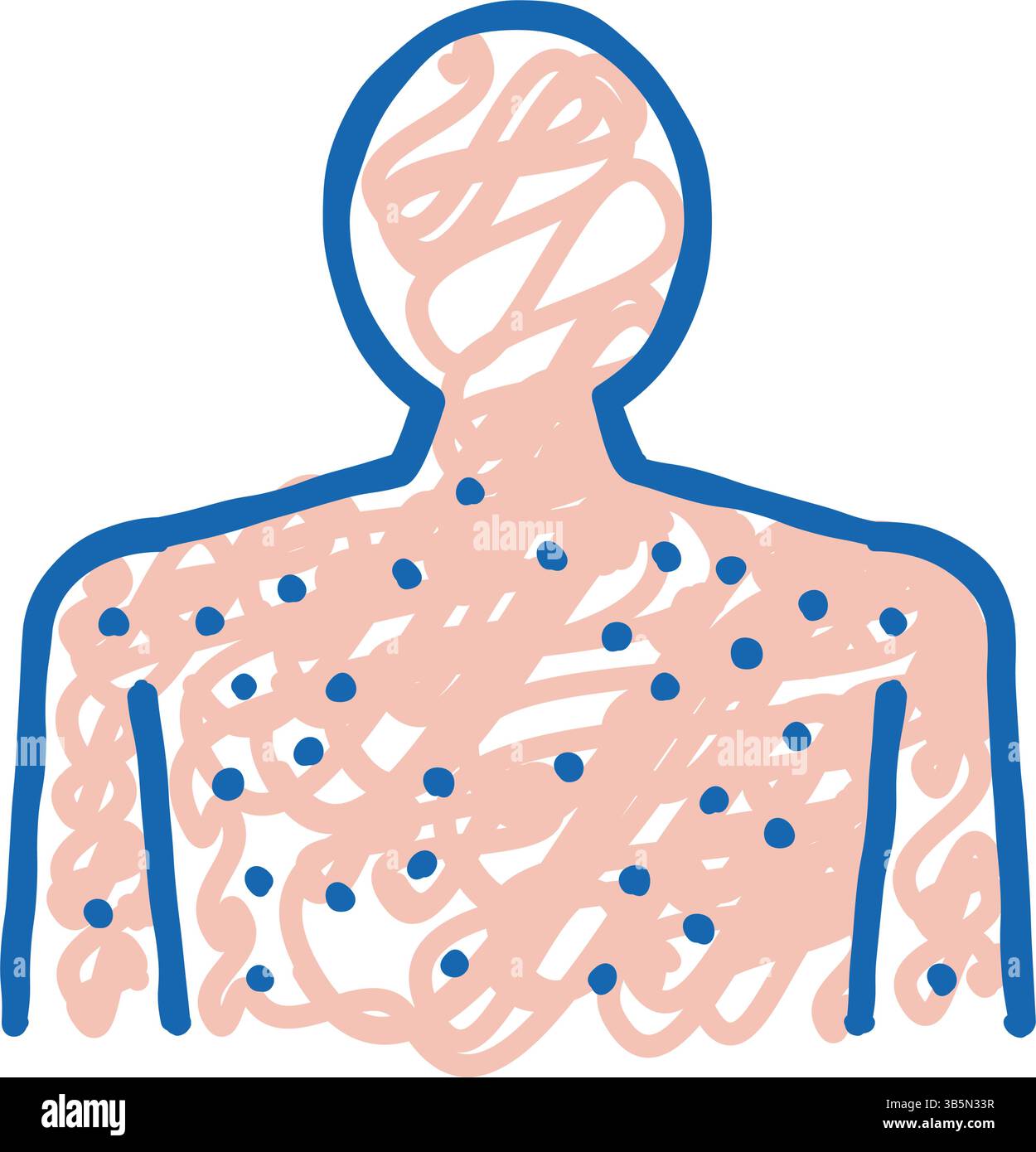 skin rash disease icon doodle illustration Stock Vector Image & Art - Alamy