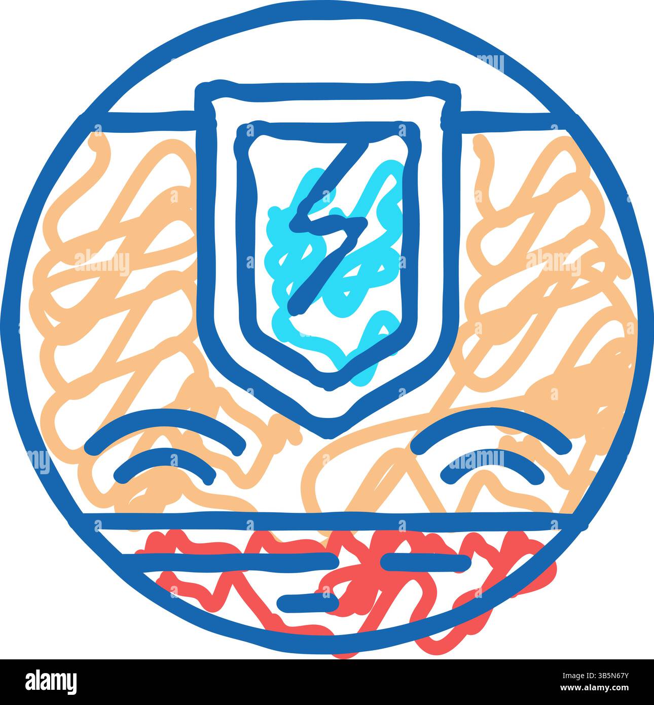 hypersensitivity skin icon doodle illustration Stock Vector Image & Art ...