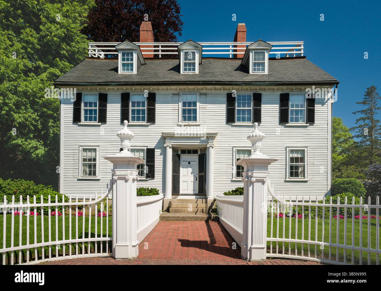 Ropes Mansion Peabody Essex Museum Essex Institute Historic District Salem, Massachusetts, USA ...
