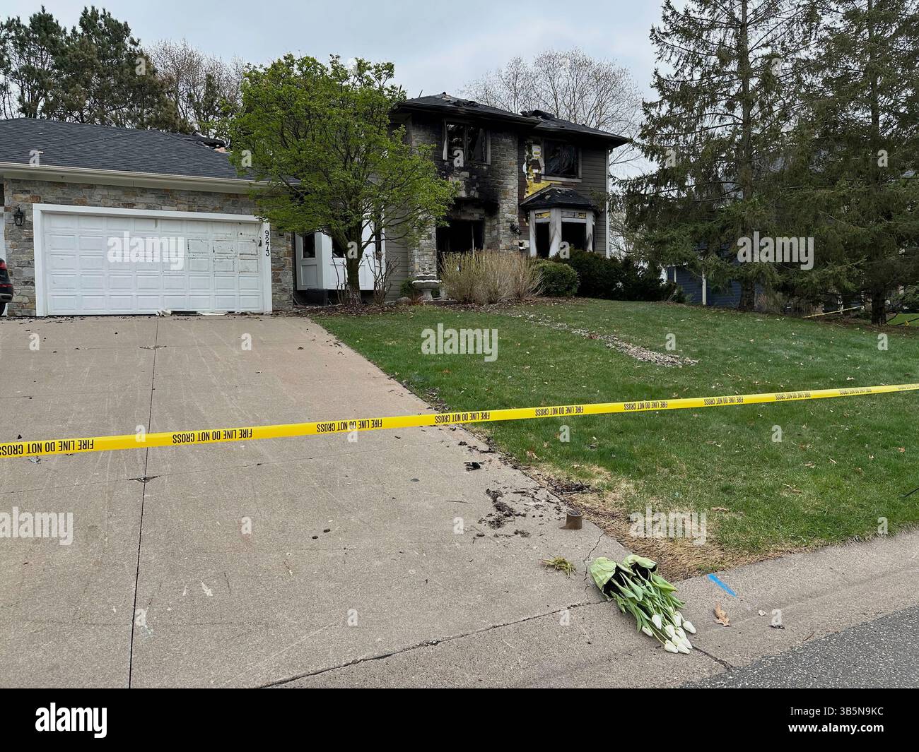 The house where Jill Sobule was staying shows heavy damage on Friday ...