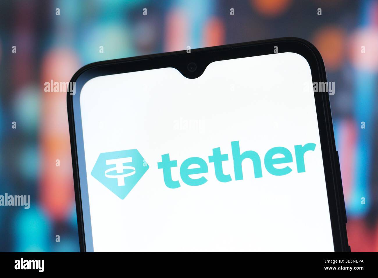 Canada. 2nd May, 2025. In this photo illustration, the Tether logo is ...