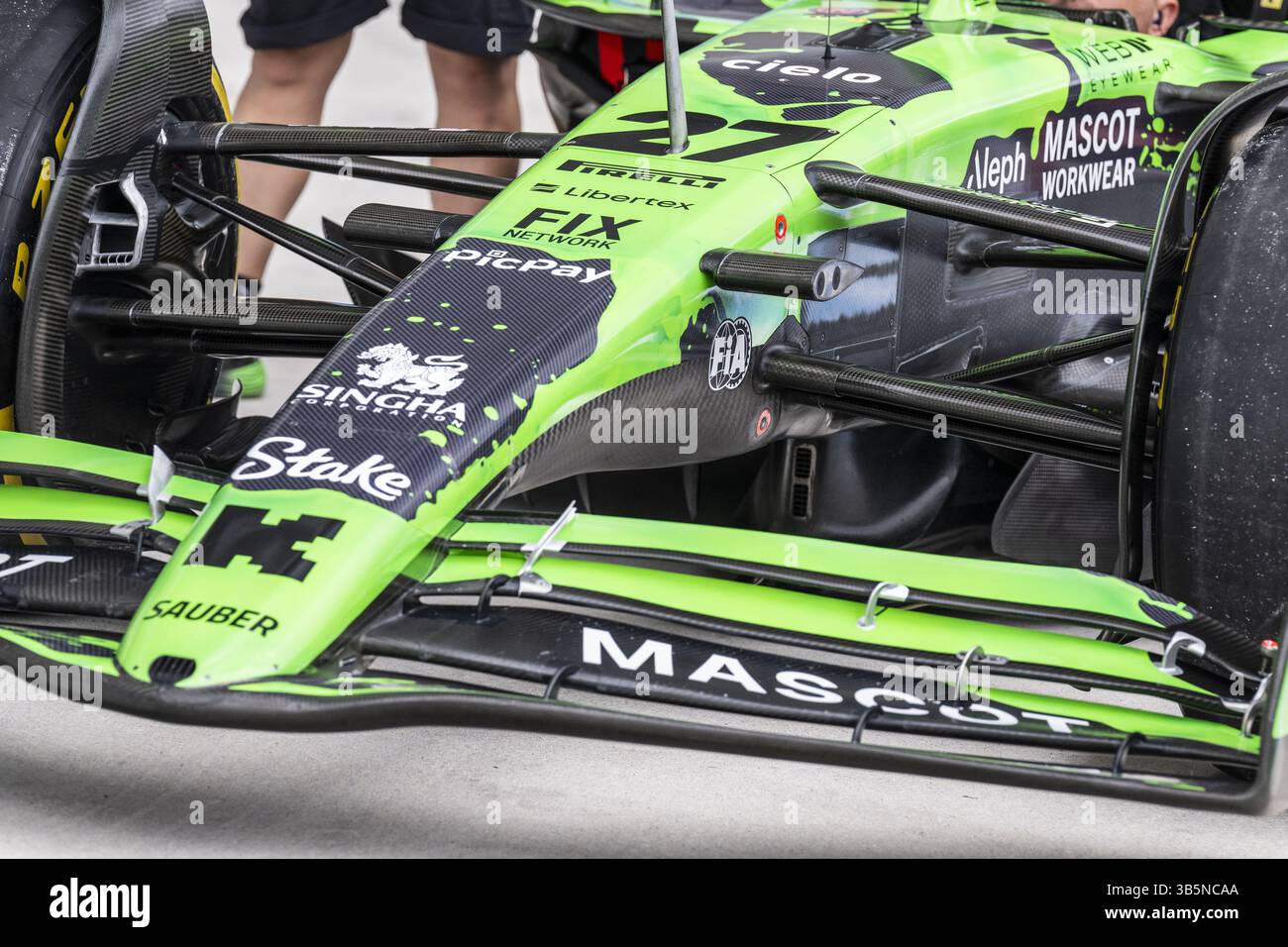 Stake F1 Team Kick C45, front suspension during the Formula 1 Crypto ...