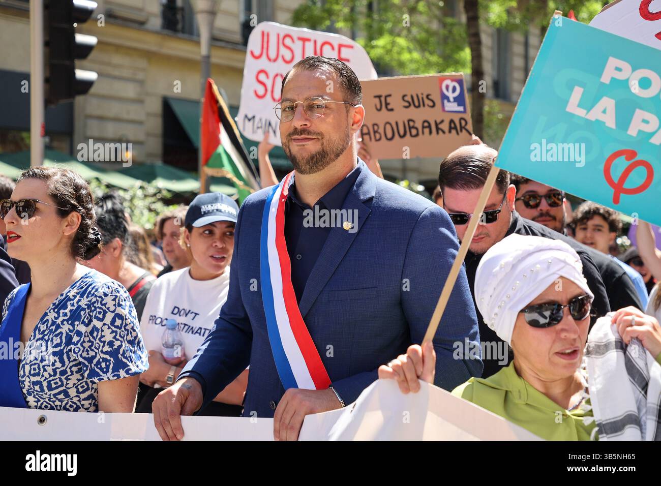 Marseille, France. 1st May, 2025. French MP Sébastien Delogu seen ...