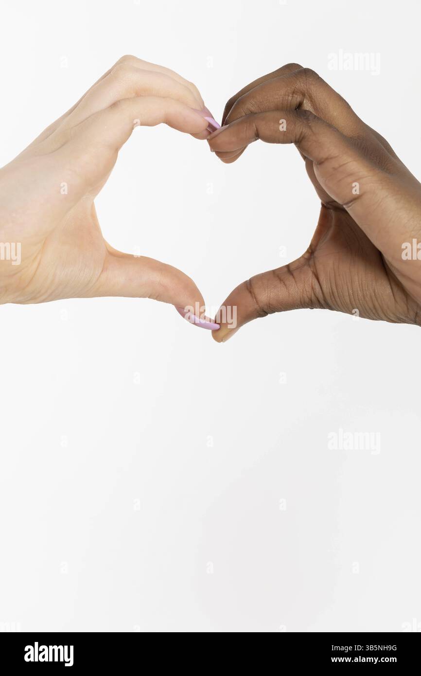 The shape of the heart as a symbol for all people and the world who are ...
